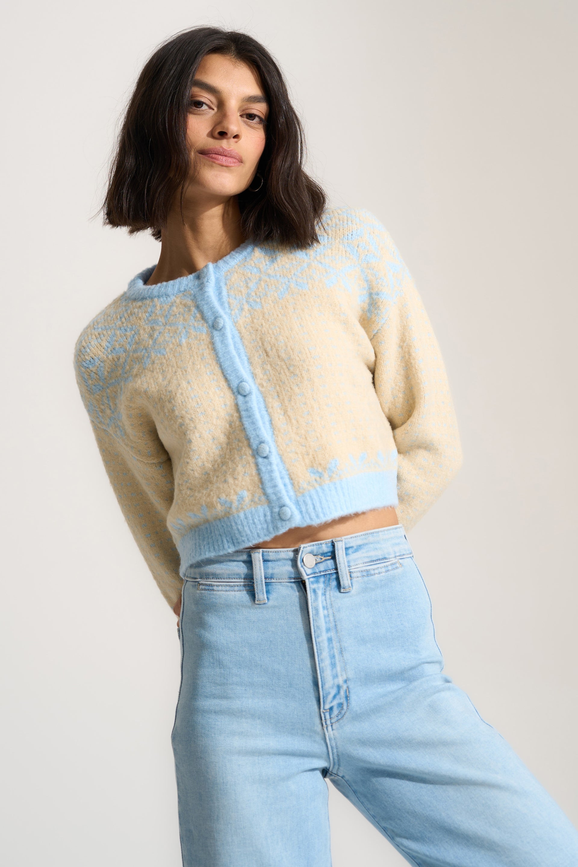 Maeve Cardgain - Creme – Callahan Knitwear