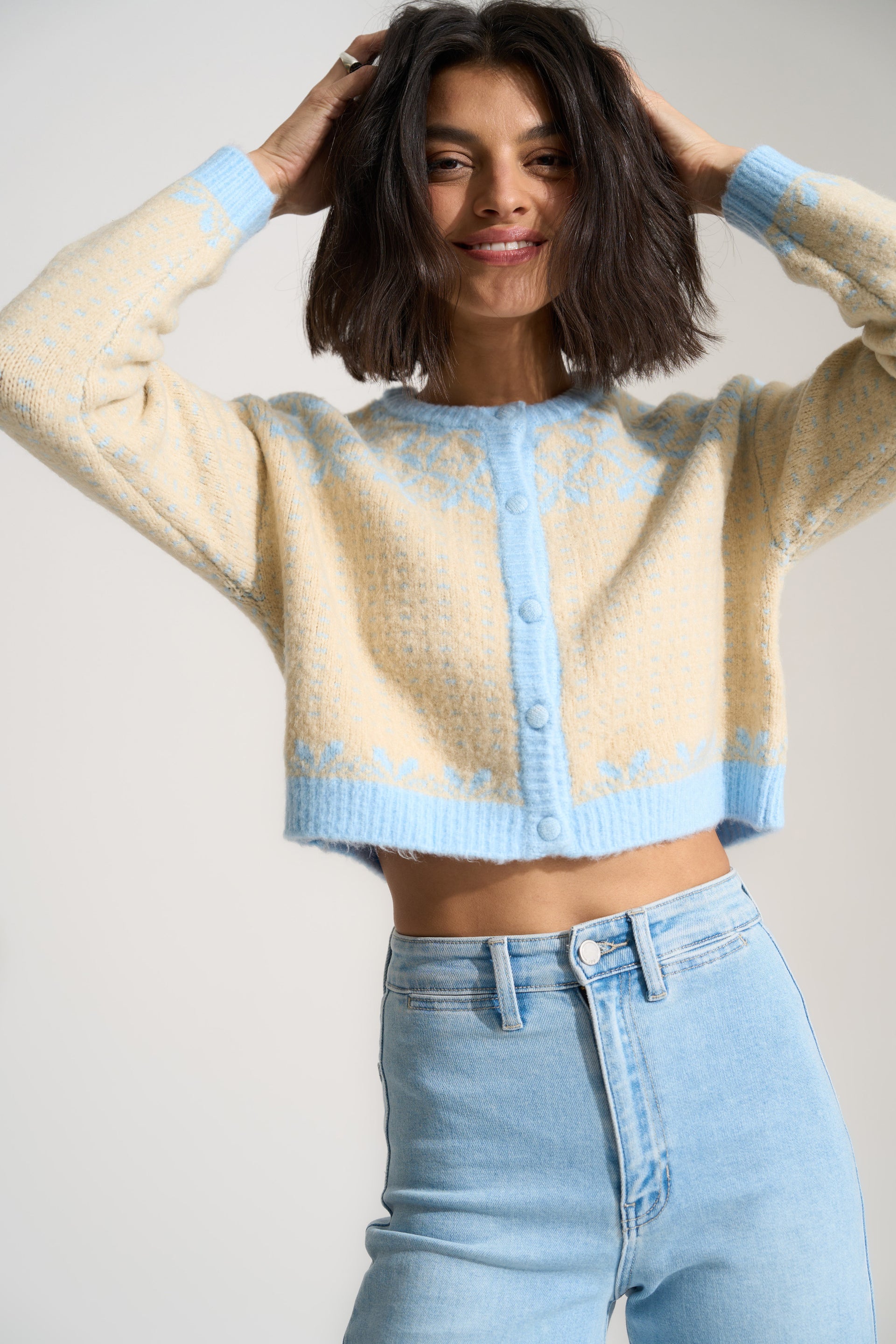 Maeve Cardgain - Creme – Callahan Knitwear